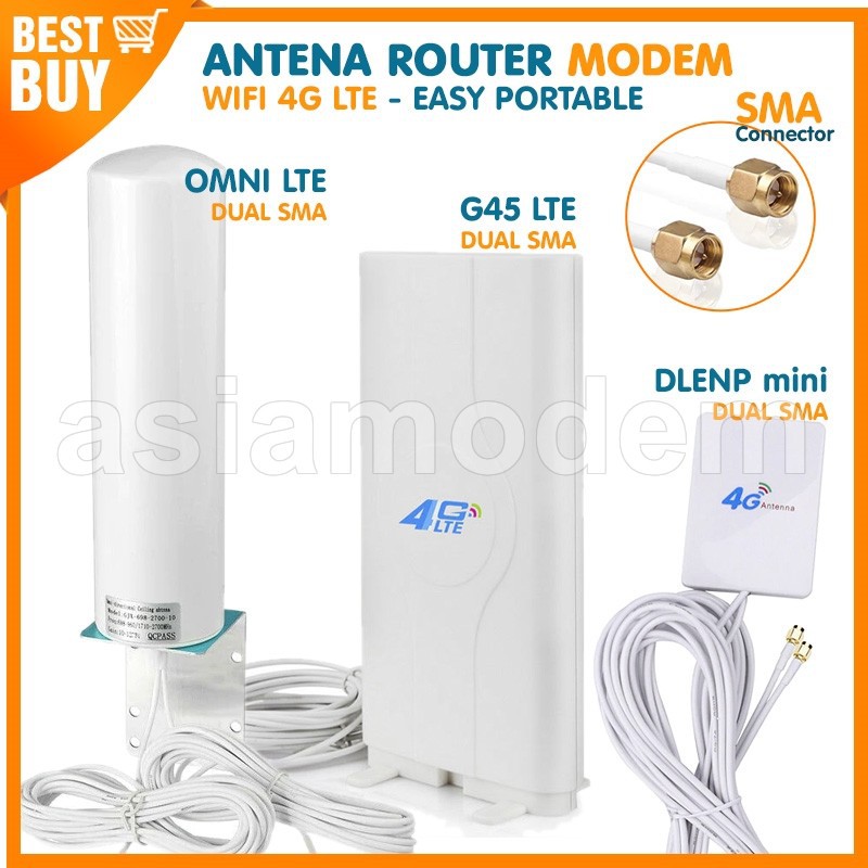 Antenna 4G LTE MODEM WIFI Router SMA TPLINK ORBIT Huawei Tenda BOLT ...