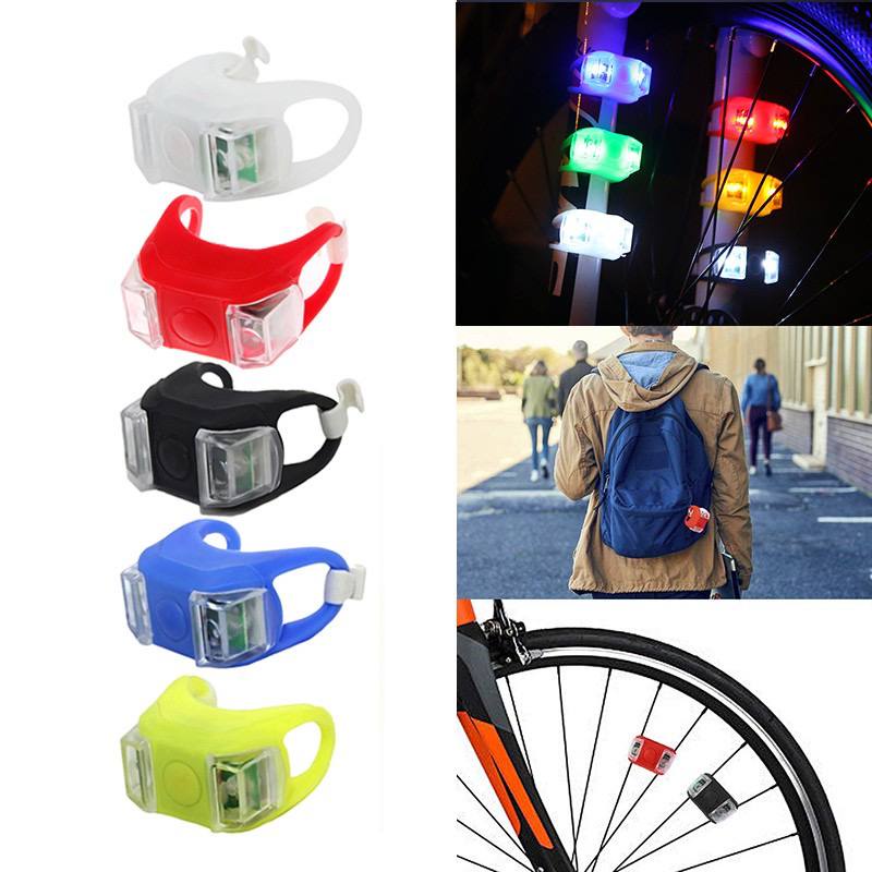 3 MODES 2 LED WATERPROOF Lampu BICYCLE CYCLING Safety Frog Light MTB ...