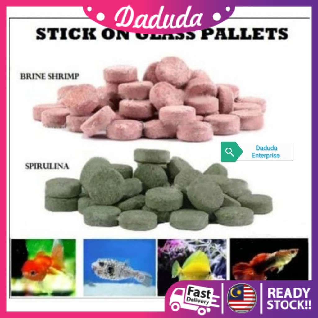 [READYSTOCK ][PROMO]Brine shrimp/spirulina pallet,tablet(can stick on ...
