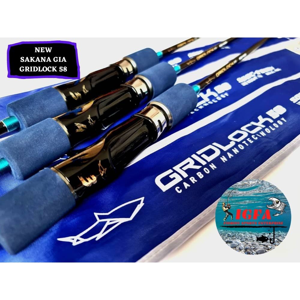 SAKANIA GIA GRIDLOCK 58 LITE 2022 [FISHING ROD] READY STOCK | Shopee ...