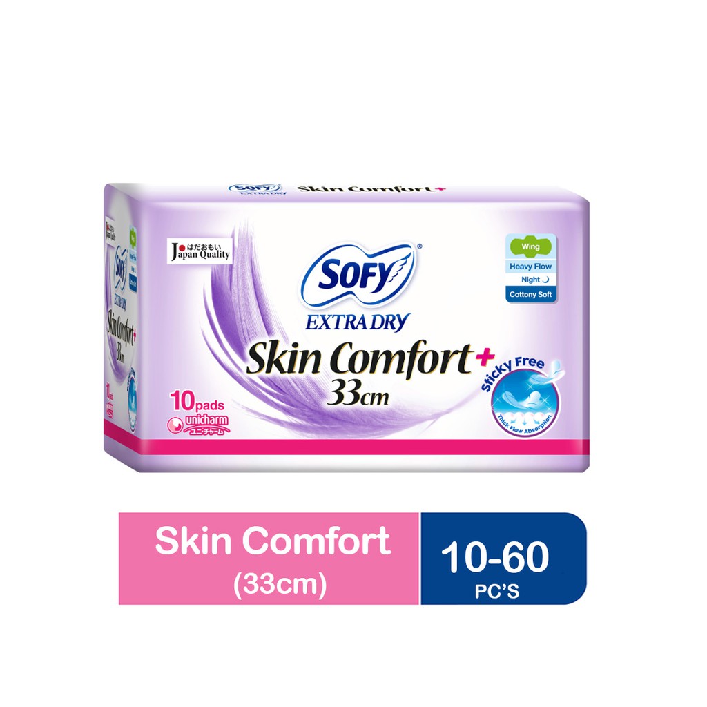 SOFY Extra Dry Night Slim Wing (33cm/10's - 60's) | Shopee Malaysia