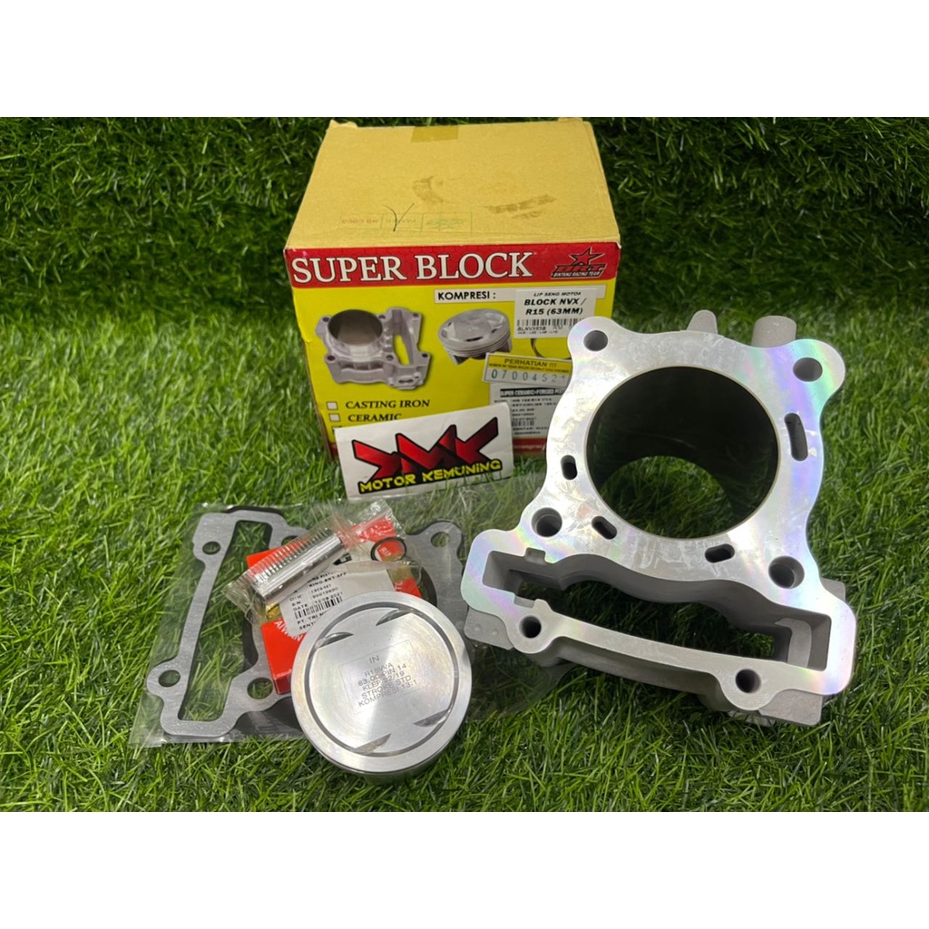 BRT RACING R15 Y16 NVX VARIO ADV PCX RAIDER RS150 RSX SONIC XMAX BLOCK SUPER CERAMIC FORGED 63MM ...