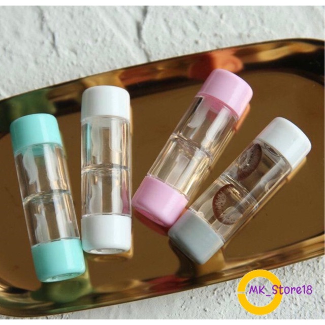 **READY STOCK**Double head design Contact Lens Case Container Travel ...
