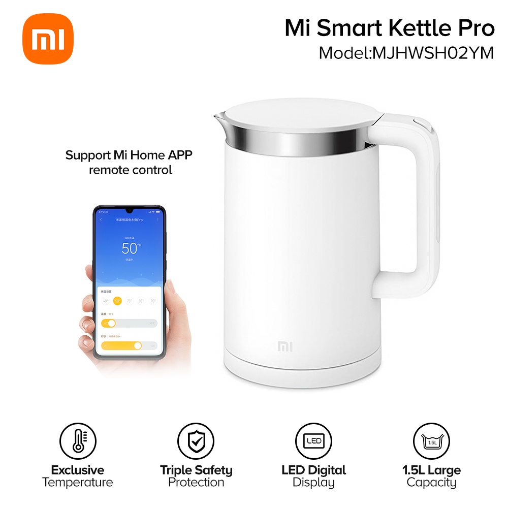 Xiaomi Mi Smart Kettle Pro, 1.5L, Food Grade SUS304, Global Version ...