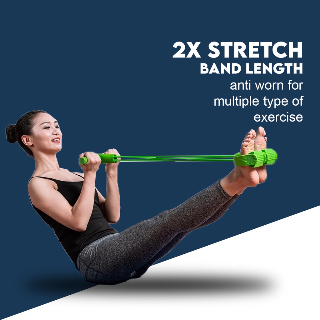 Vigor Fitness Yoga Workout Elastic Pedal Rope / Tali Pedal Elastik ...