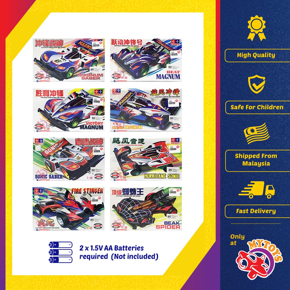 Gokey Mini Super Race Car 1:32 Tamiya Inspired Racing Sports Car Toys ...
