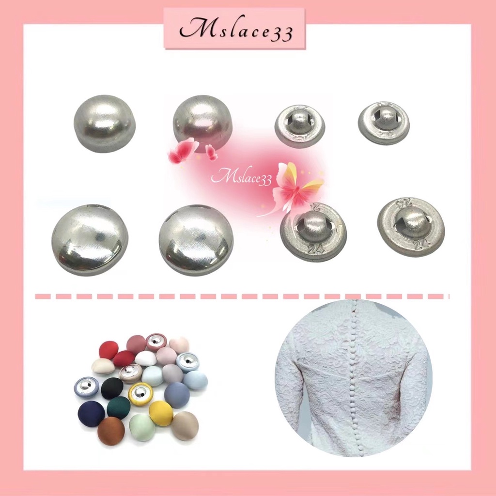 Butang Bungkus Balut Cendawan /Butang Kain Balut | Butang Blank 500pcs ...