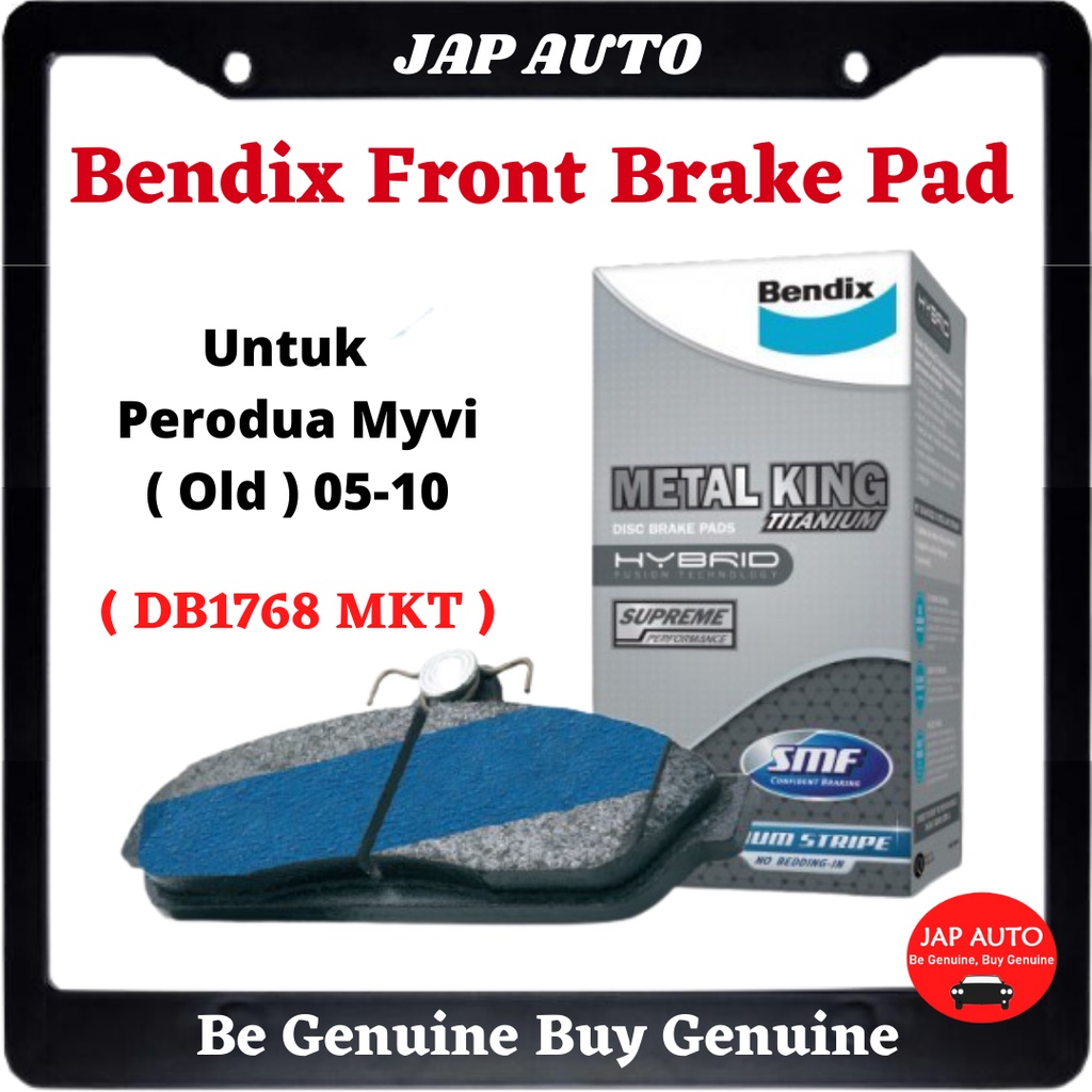 Bendix Front Brake Pad - Untuk Perodua Myvi ( Old ) 05-10 ( DB1768 MKT ) | Shopee Malaysia