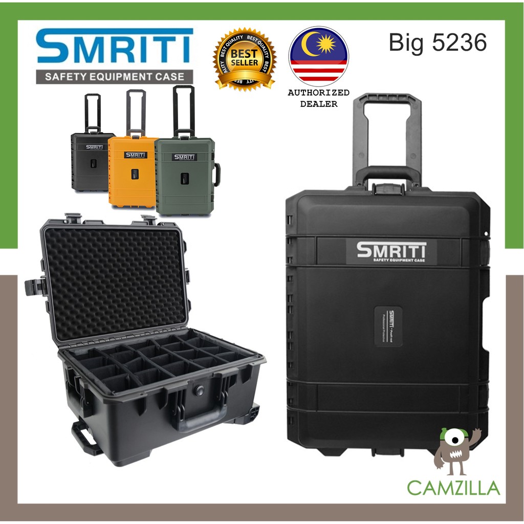 SMRITI Pull Rod Hard Case Large Big For Photography ABD Double Throw ...