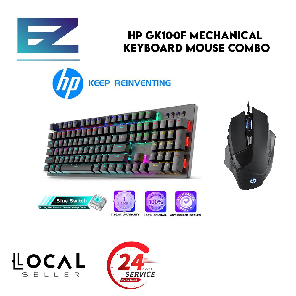 {READY STOCK} HP GK100F MECHANICAL KEYBOARD | Shopee Malaysia