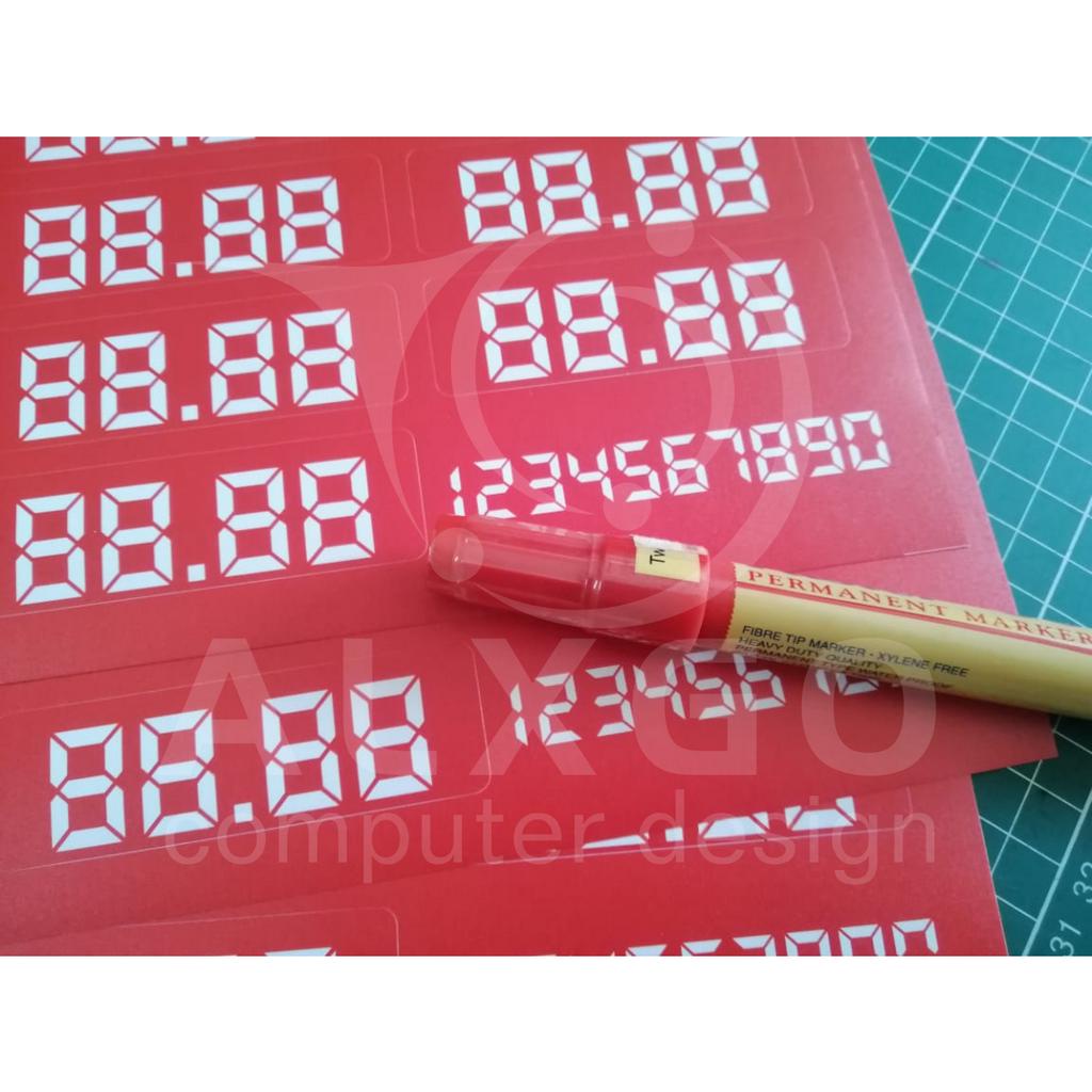 Price Tag Sticker Custom Label with Die-Cut_Small, Tanda Harga ubah ...