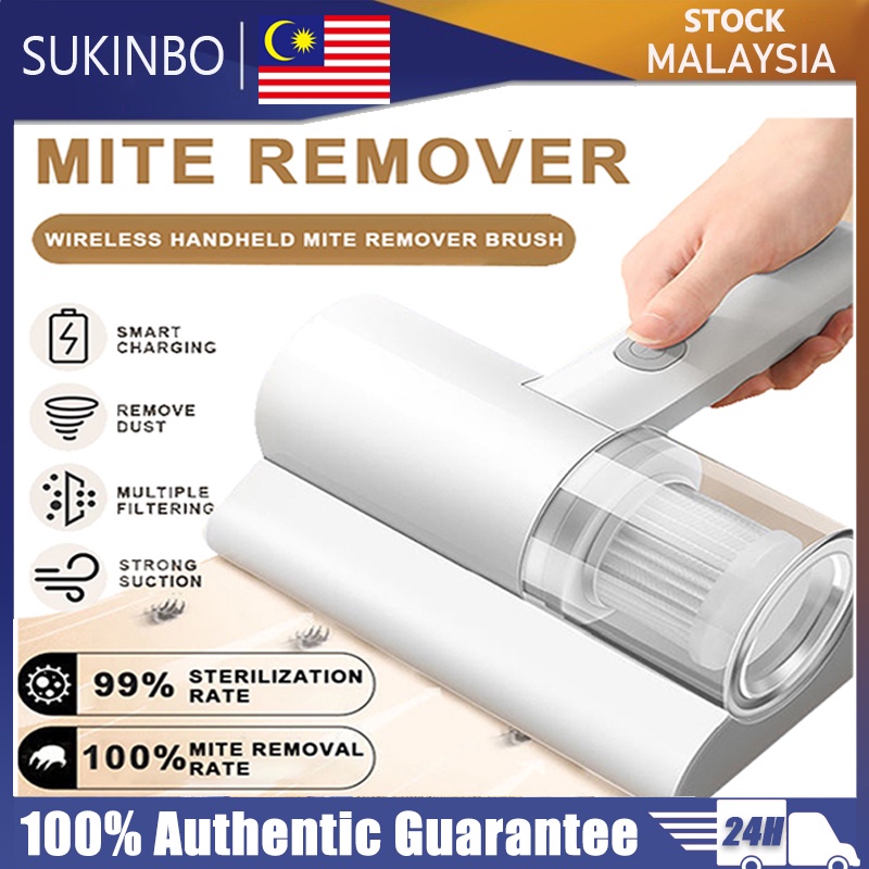 SUKINBO 7.4V Handheld Vacuum Cleaner Mite Remover Brush UV ...