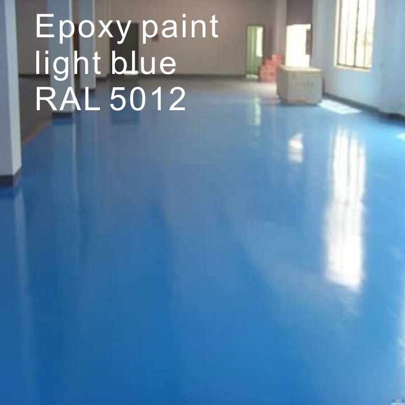 RAL5012 LIGHT BLUE ( 5 Liter ) LSC Two Pack Epoxy Floor Paint - 4 Liter ...