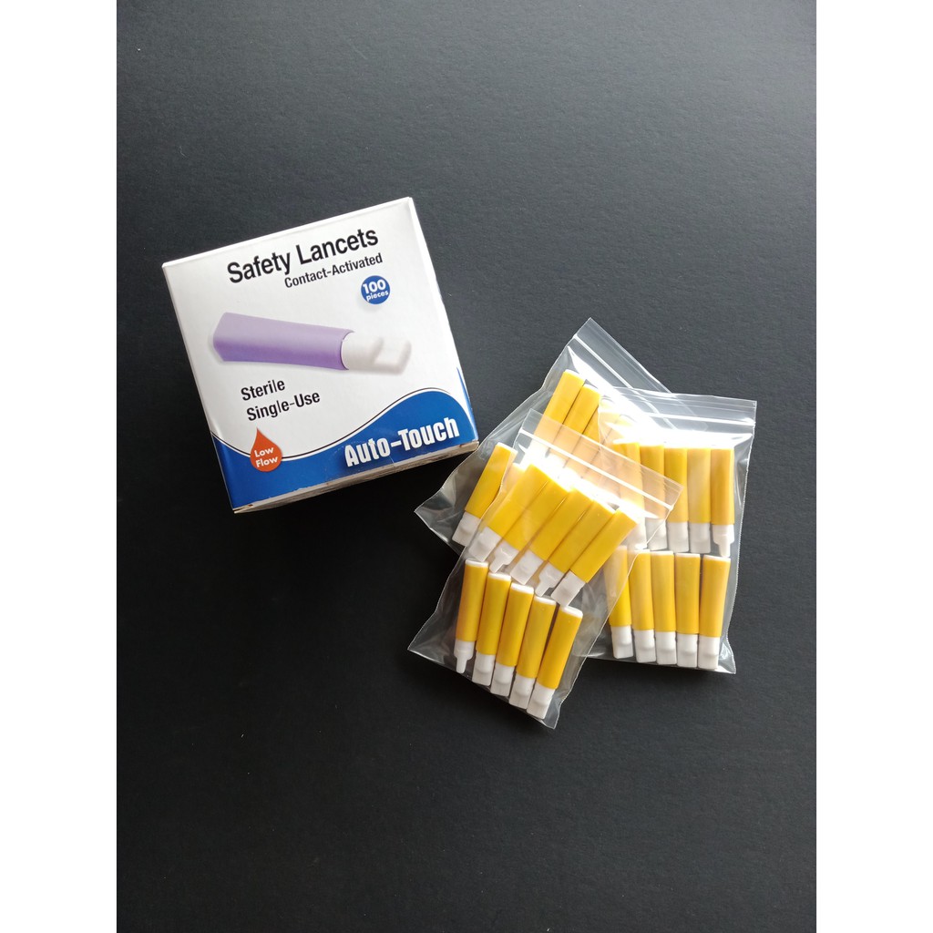 Safety Lancets Auto - Touch (Size 26G) | Shopee Malaysia