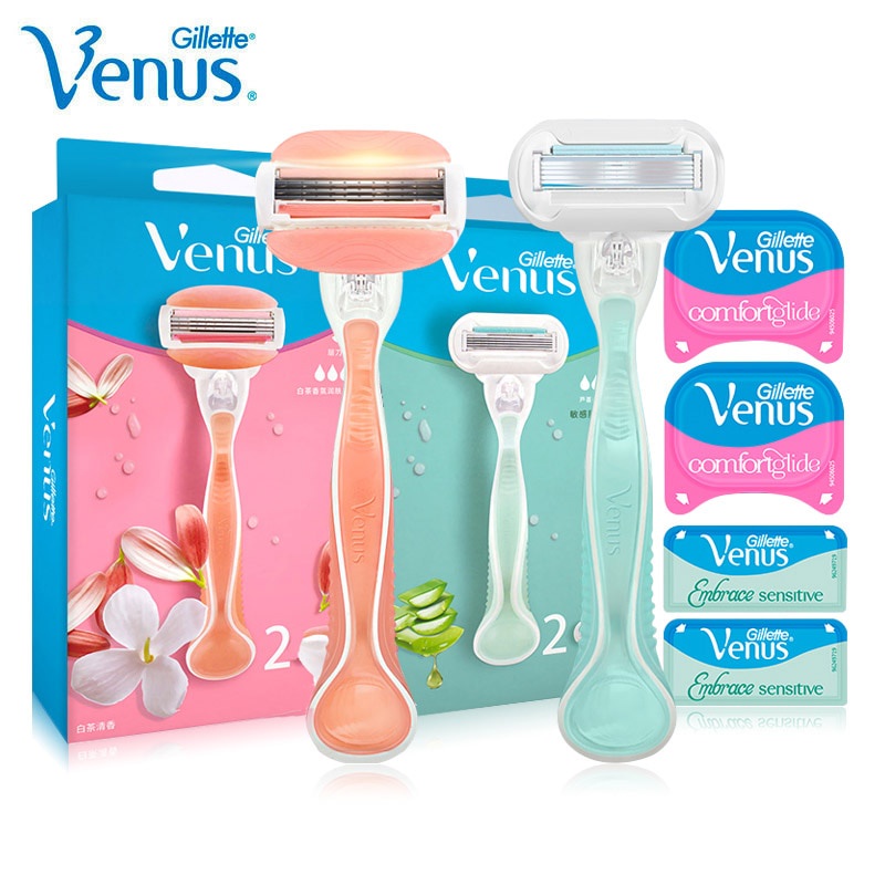 Gillette Venus Women Razor 5 Layers Blades with Lubricating Soap ...