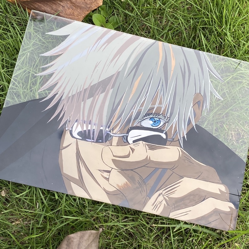 Gojo Satoru A5 Glass Painting + freebies (jujutsu kaisen // scented ...