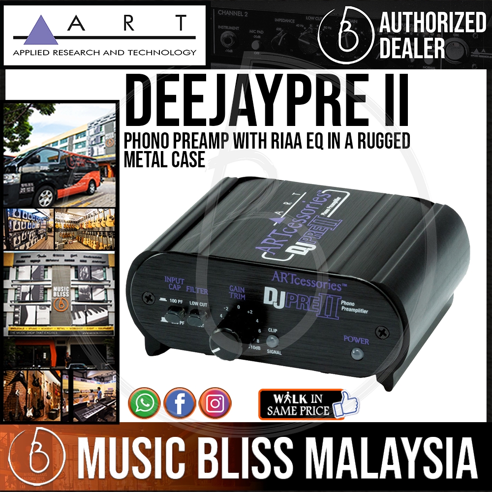 ART DJ PRE II Phono Preamp with RIAA EQ in a Rugged Metal Case ...