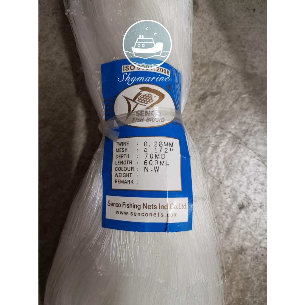 0.28mm X 4-1/2 inch X 70 md Mata Melintang (ISI KOSONG) Jaring Pukat ...