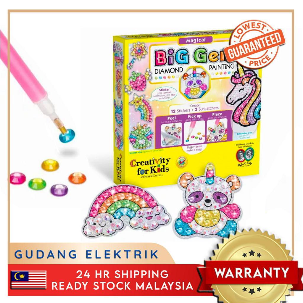 Bejeweled Big Gem Sticker Toy Creative Fun Diamond Art Craft Mainan ...