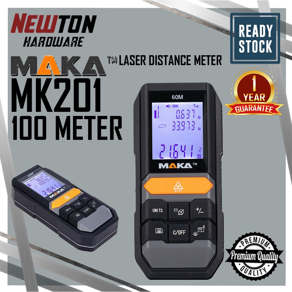 ''MAKA'' LASER DISTANCE METER MK201 (40/60/100/120 METER) | Shopee Malaysia