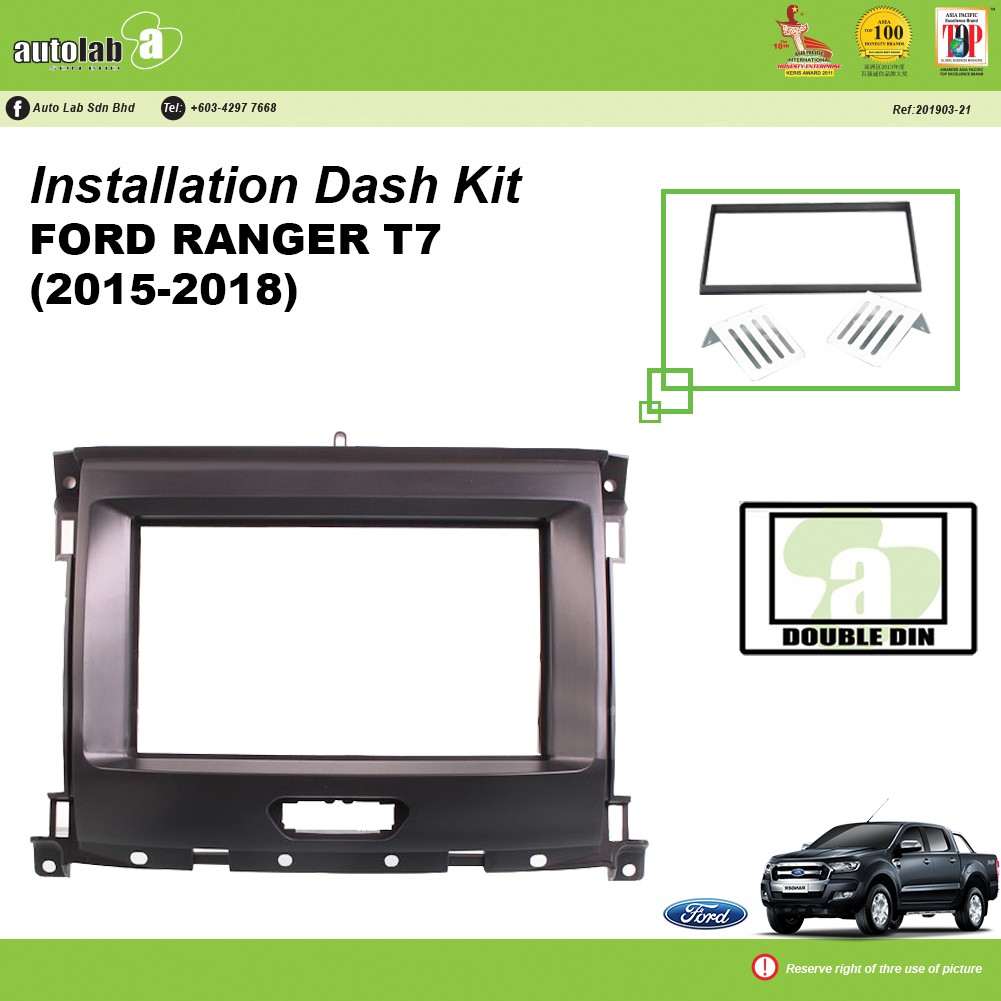 Player Casing Double Din Ford Ranger T7 (2015-2018) | Shopee Malaysia