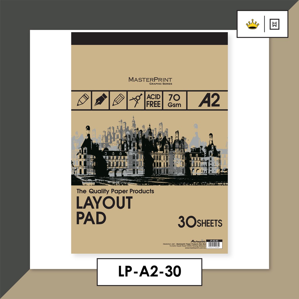 Masterprint Layout Pad A3/A2 (70gsm) LP730-A3 | Shopee Malaysia