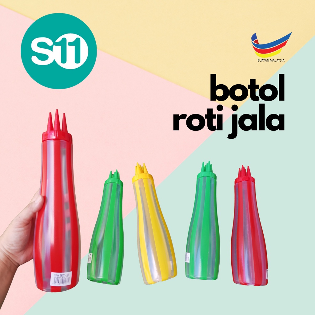 S11 x TP Botol Kuih Jala 5 Lubang/Botol Roti Jala 5 Lubang/Botol Roti ...