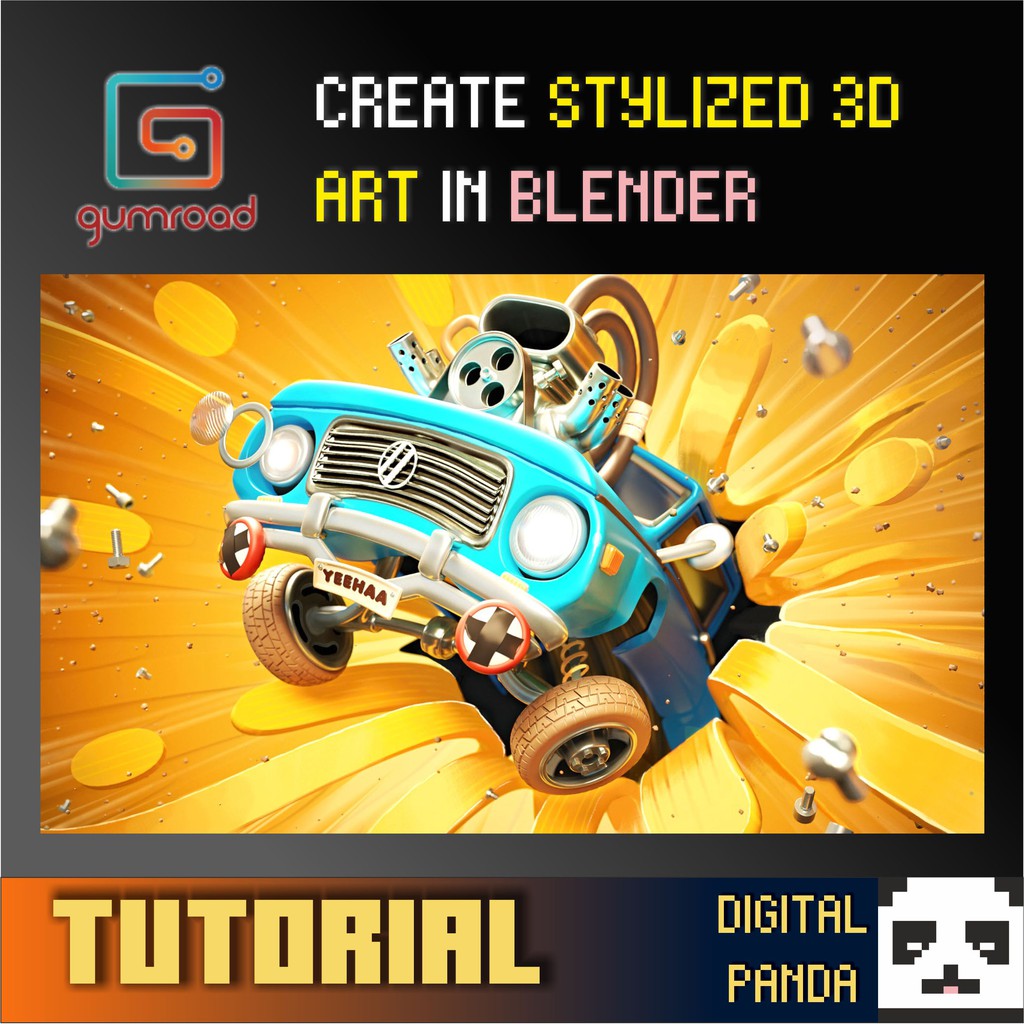 [ FULL TUTORIAL ] GUMROAD - CREATE STYLIZED 3D ART IN BLENDER BY ...