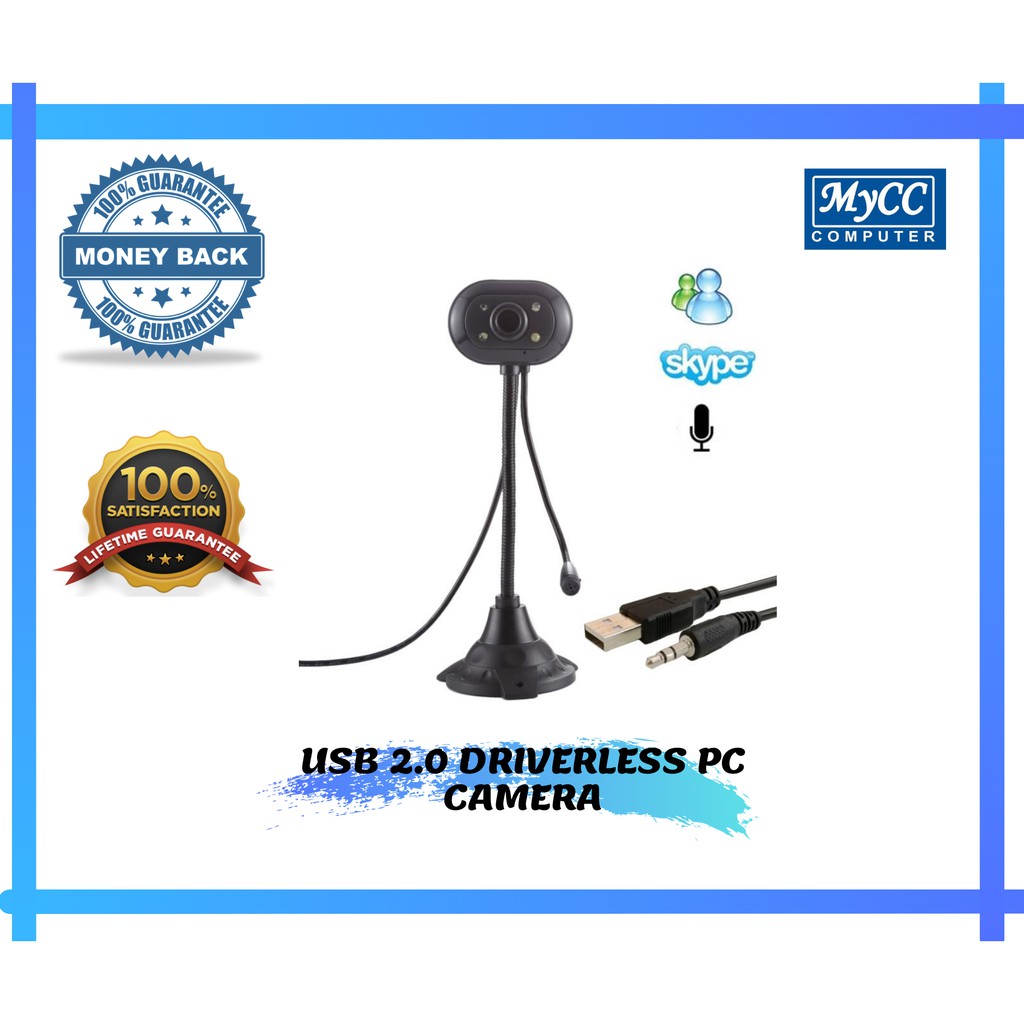 USB 2.0 Driverless PC Camera - MYCC | Shopee Malaysia