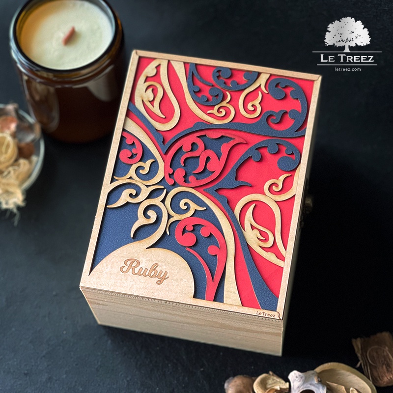 Essential Oil Box Gift Set Wooden Young Living Doterra Hadiah ...