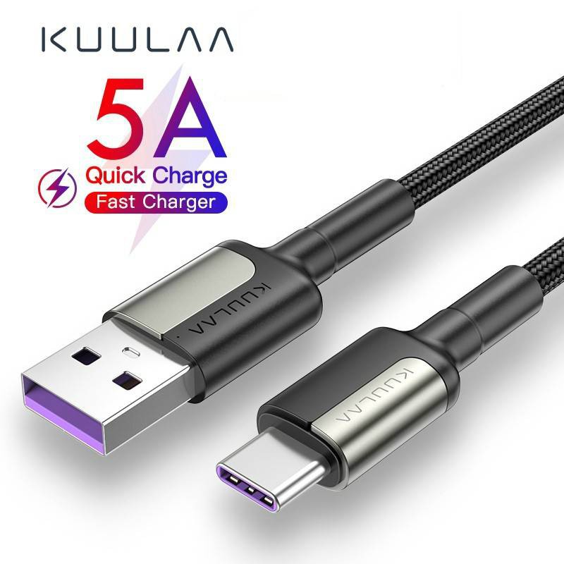 KUULAA 5A USB Type C Cable Supercharge USB C Fast Charging Cable Type-C ...