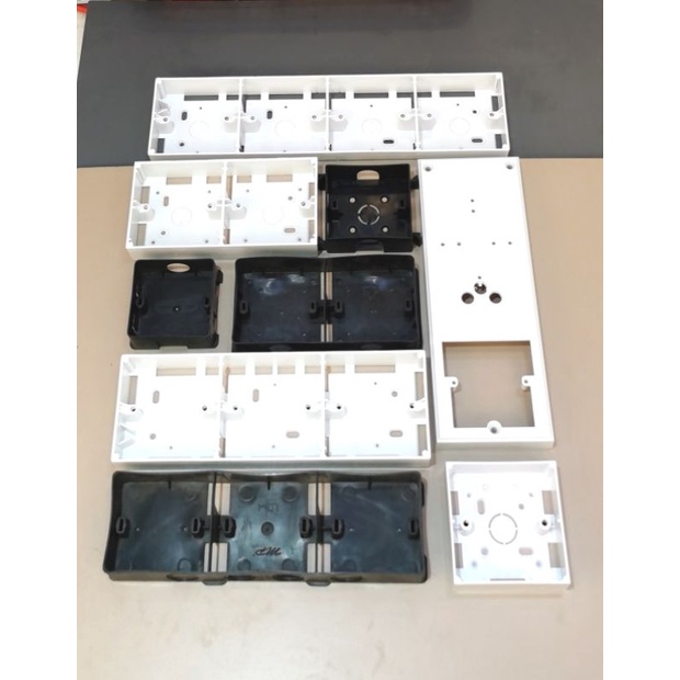 PVC NUT BOX CONCEAL BOX HITAM TANAM PARTITION BOX 3X3 3X7 3X10 3X12 FAN ...