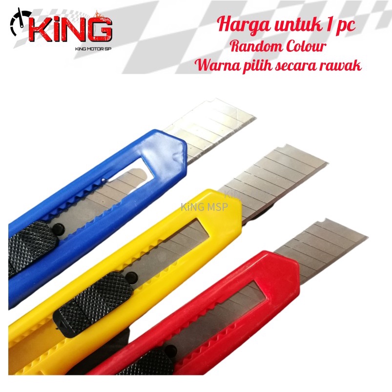 🚀KiNG🚀 Diy Tools Cutter Cutters Knife18 MM Pisau Diy Kertas Seni Sesuai ...