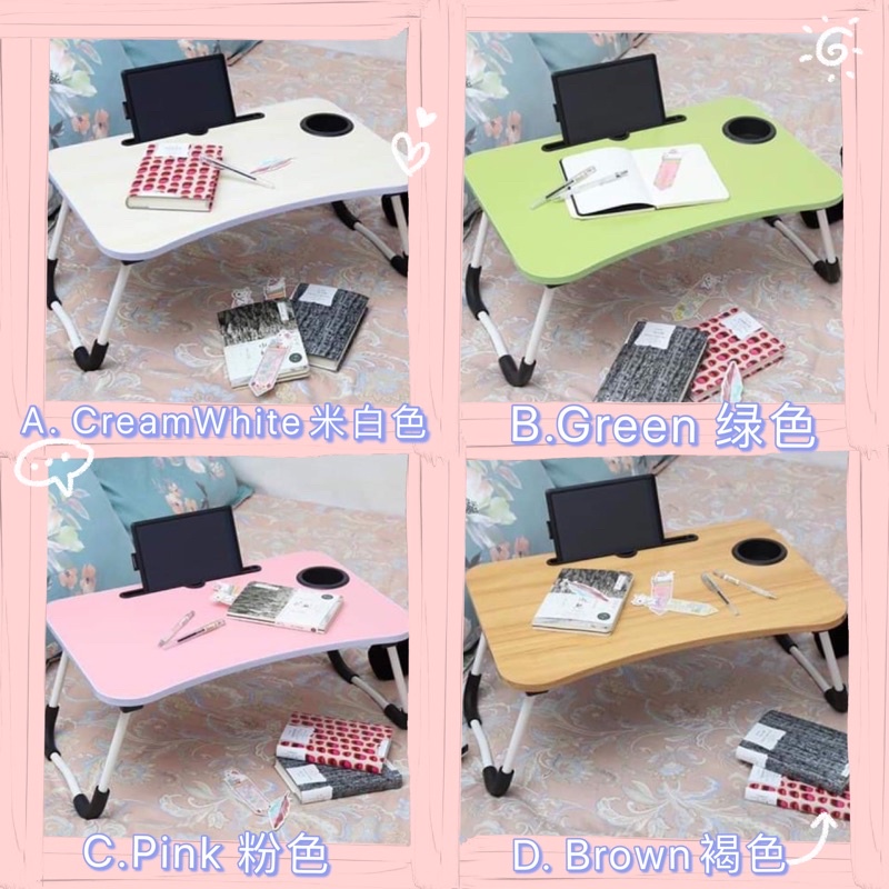 Meja kecil Foldable Mini Table Multipurpose Laptop Table 折叠小桌子 | Shopee ...