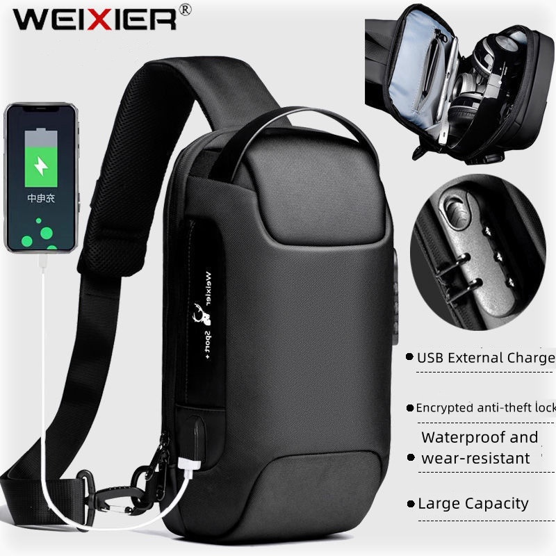 Beg Dada Lelaki Jenama Bergaya Baharu Berkapasiti Besar Kalis Air ...