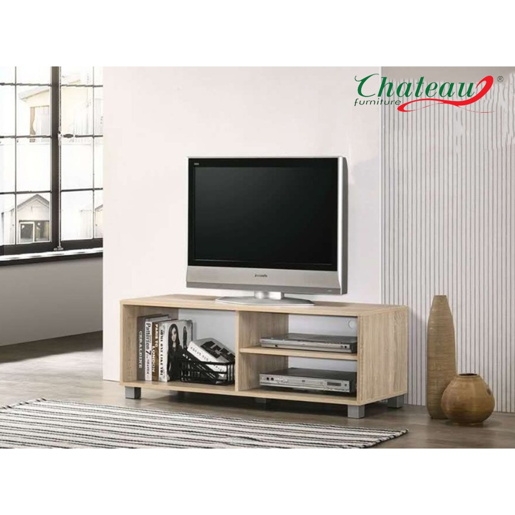 4 feet TV cabinet/solid board TV cabinet/tv console/rak tv | Shopee ...