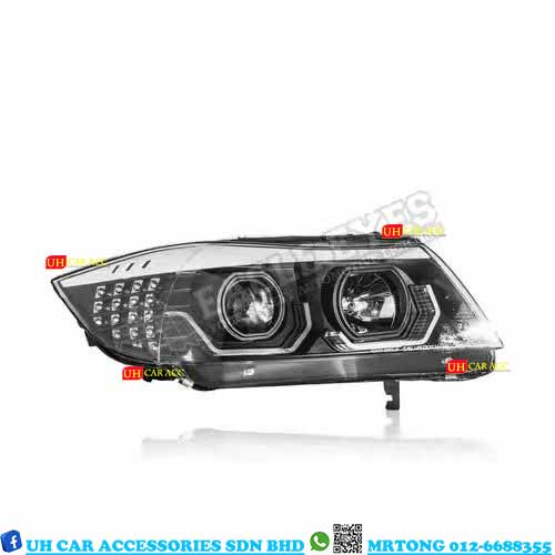 BMW E90 2005-2008 3D LED PROJECTOR HEADLAMP HEADLIGHTS HEAD LAMP LIGHT ...