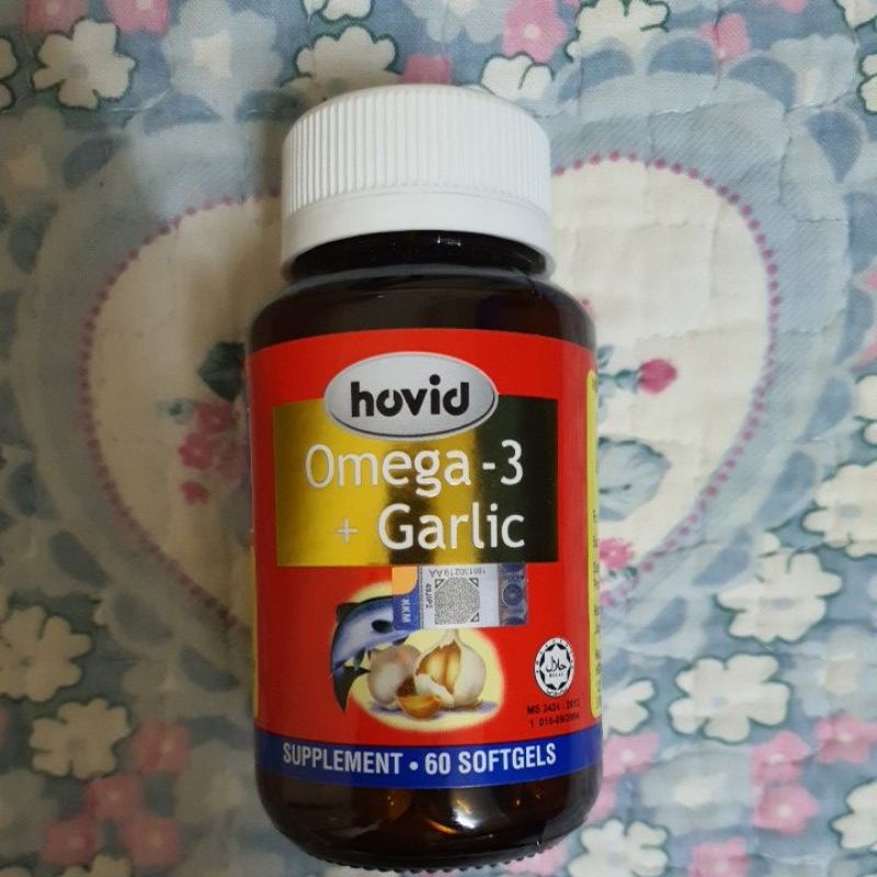 Hovid Omege-3 + Garlic Softgels 60s (Expiry Date:02/2025) | Shopee Malaysia