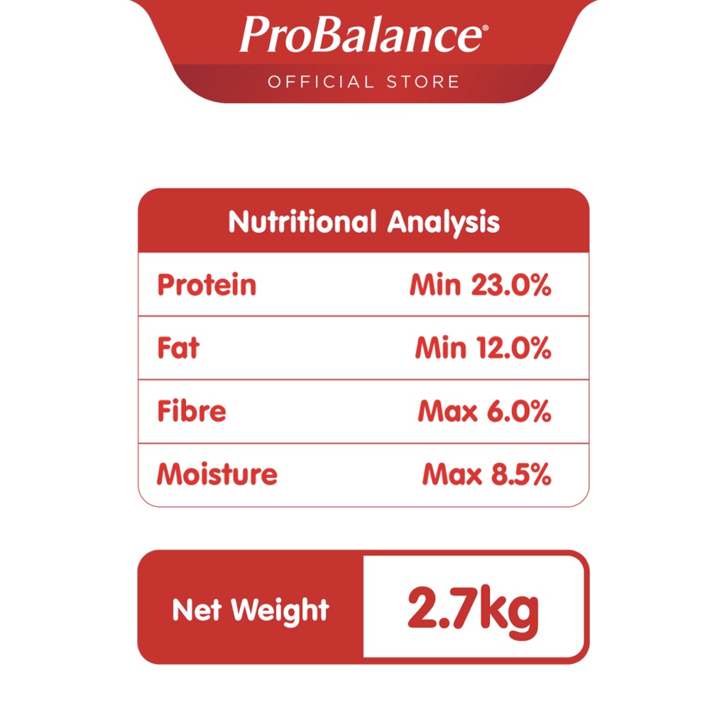 ProBalance Adult Dry Dog Food - Duck/Salmon/Chicken/Beef/Lamb (2.7kg ...