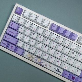 PBT Keycap Sublimation Emilia Anime for Mechanical Keyboard Keycap ...