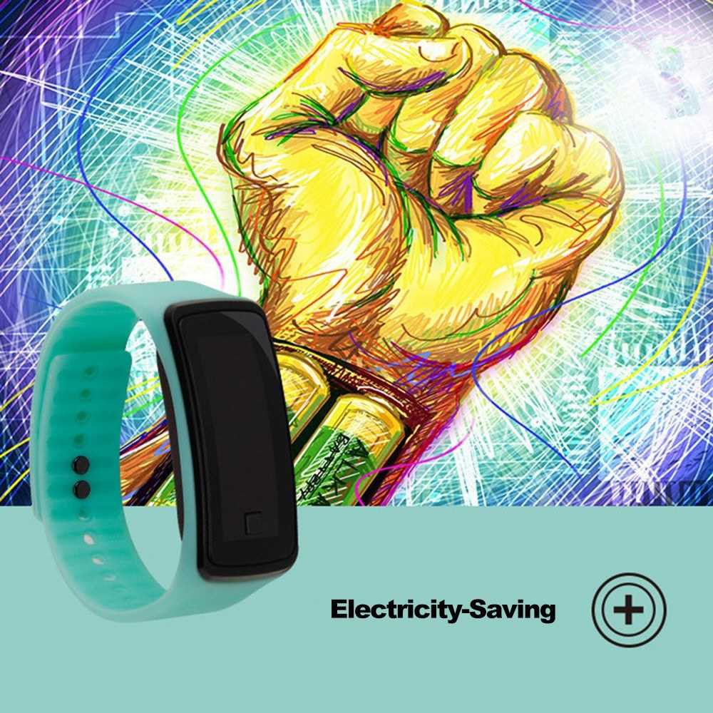 Intelligent Silica Gel LED Watch Fashion Super Slim Electronic Watch ...