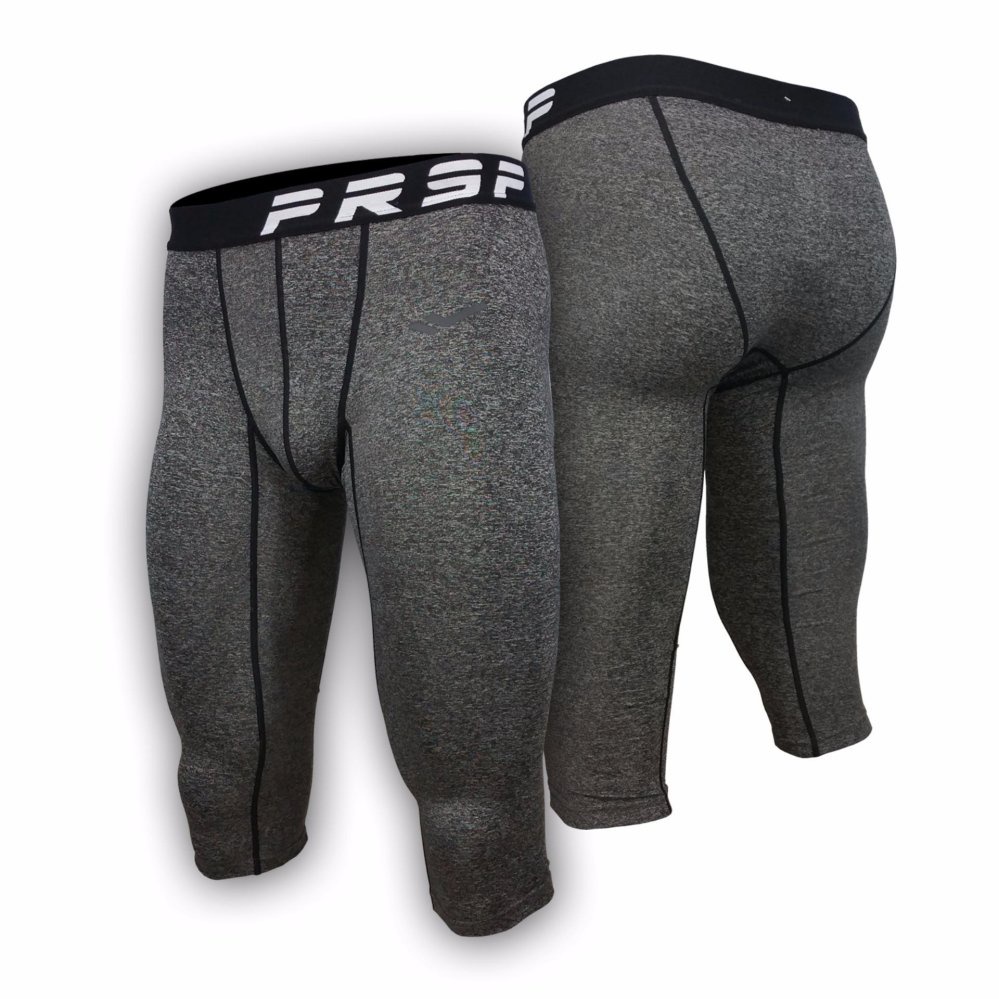 PRSP Men's TightFit 3/4 Leggings Tight Pants For Gym/Running/Swimming ...