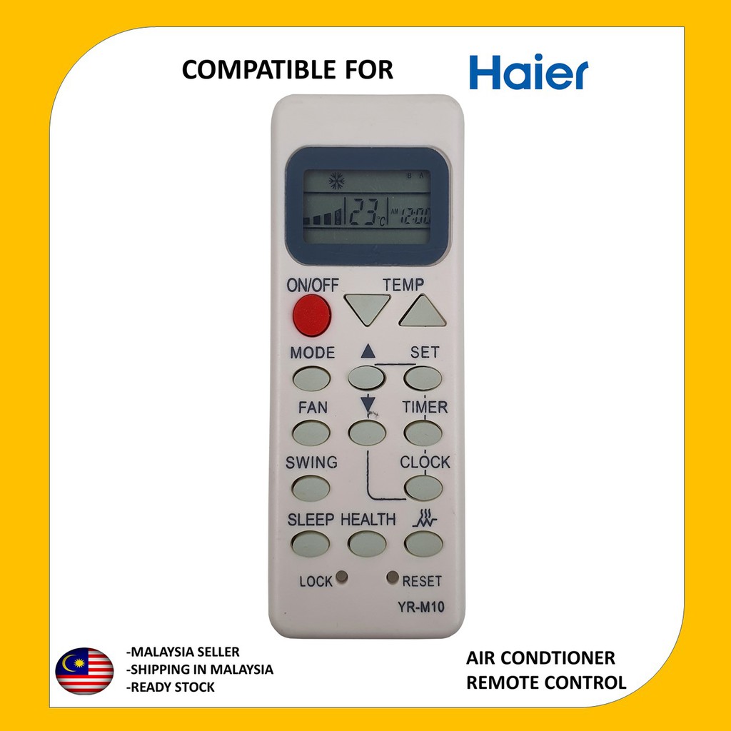 Haier Replacement For Haier Air Cond Aircond Air Conditioner Remote ...