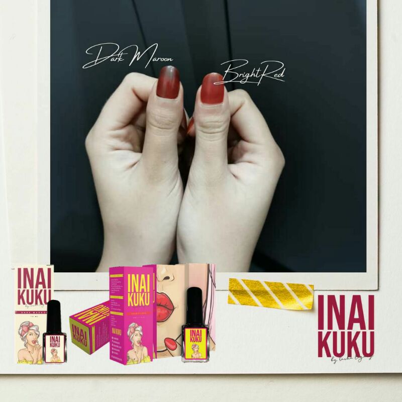 🔥 INAI KUKU CANTIK / INAI NEELOFA DARK MAROON & BRIGHT RED ( FREE ...