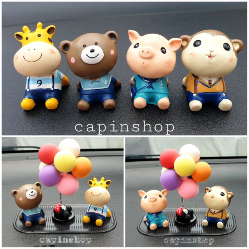 Animal Cartoon Miniature // Dashboard Decoration Display | Shopee Malaysia