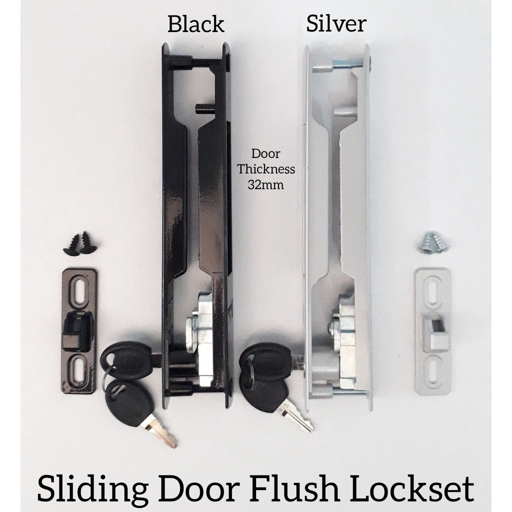 Heavy Duty Sliding Window Door Lock Flush Lockset 32mm Thickness ...
