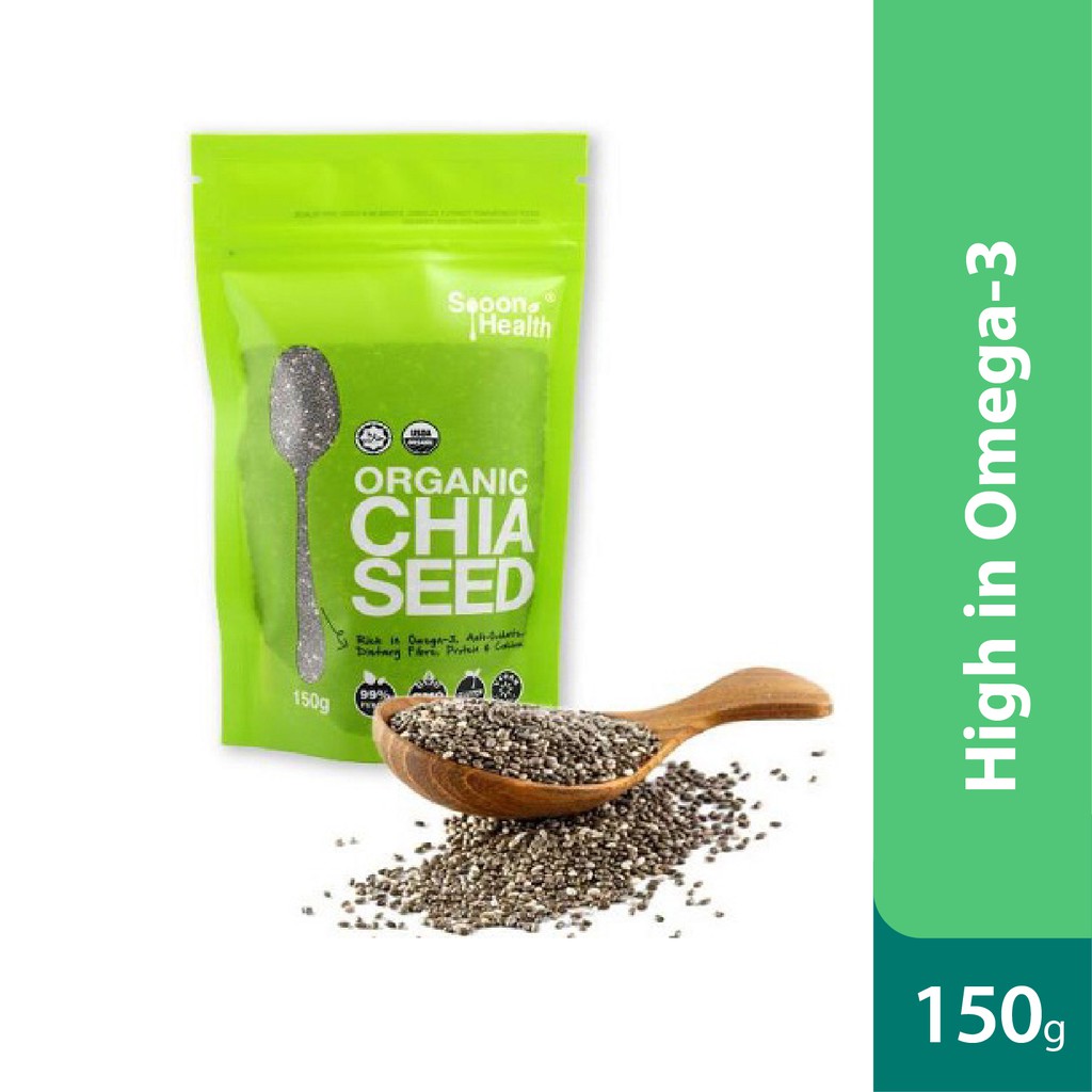Spoon Health Organic Chia Seed 150g (pouch)/450ml | Shopee Malaysia