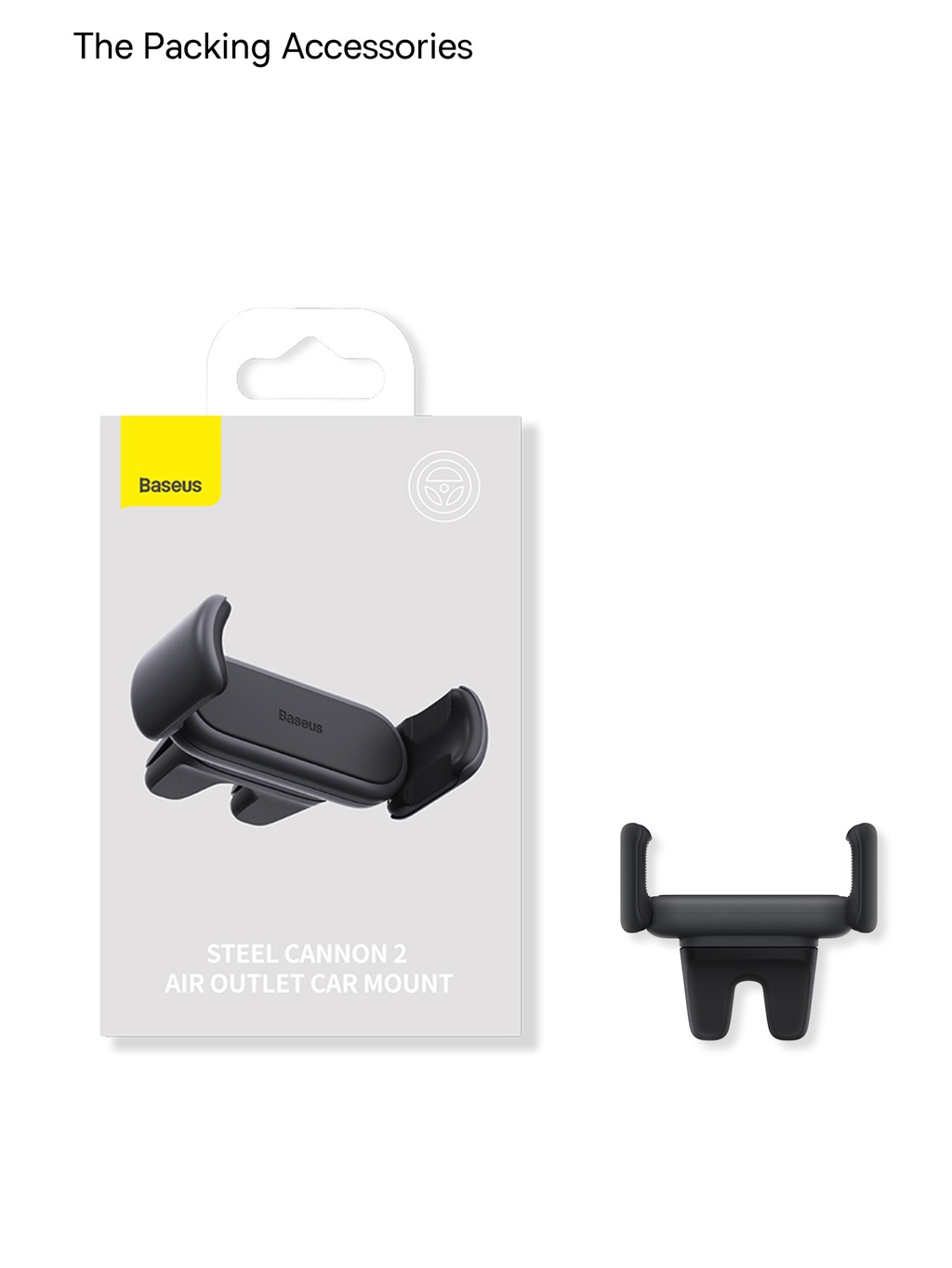 Baseus Universal Car Phone Holder For Car Air Outlet Mount | Shopee ...