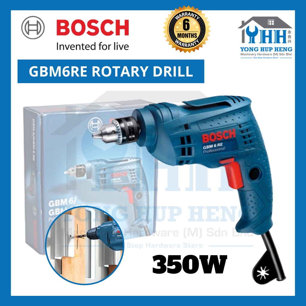 BOSCH GBM 6 RE 350W ROTARY DRILL / GBM6RE GBM 6RE | Shopee Malaysia