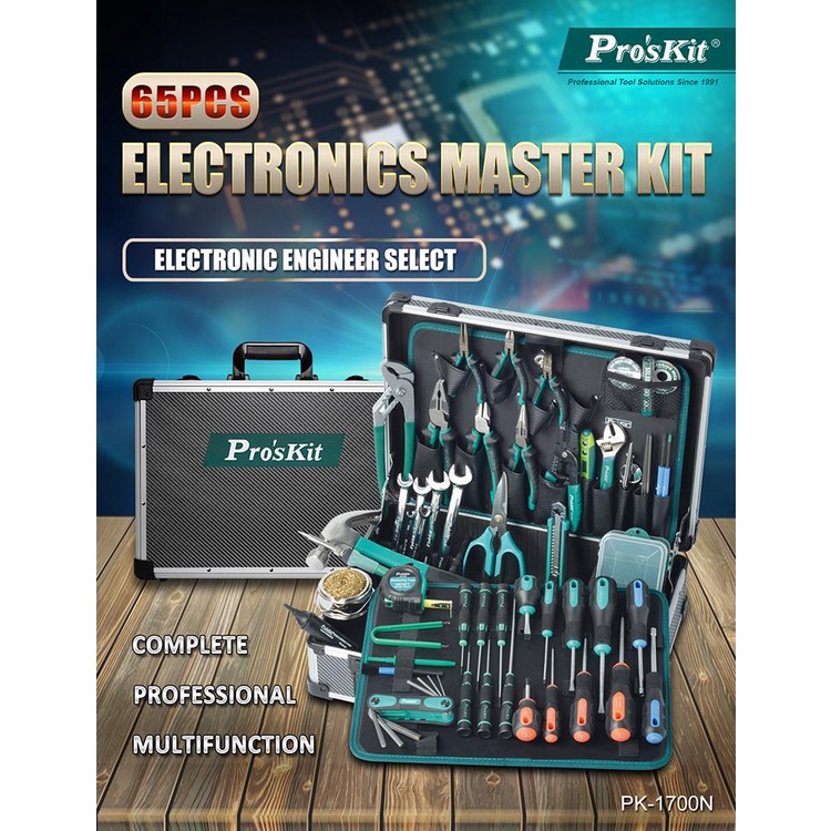 PROSKIT PK-1700NB ELECTRONICS MASTER TOOL KIT | Shopee Malaysia